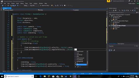 Easily Pick Up And Throw Objects 2018 Learn Content Unity Discussions