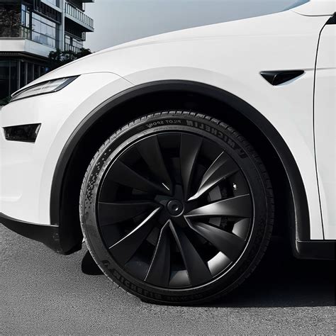 Model Y Juniper 2025 Helix 20 Oem Style Wheel Covers Matte Black