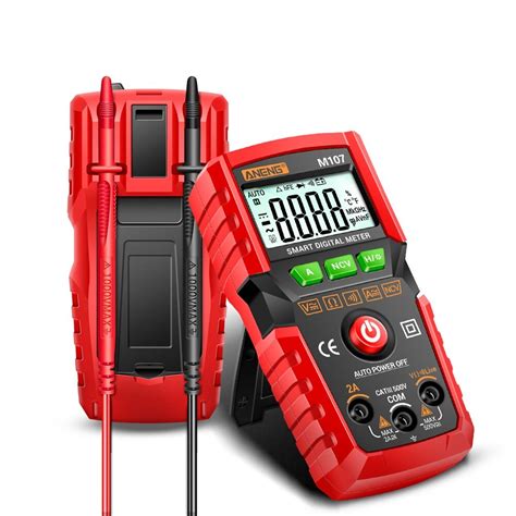 Aneng M107 Lcd 디스플레이 스마트 디지털 미니 멀티미터 테스터 4000 카운트 Acdc 전기 자동 멀티미터 디지털 전문 미터 세일 뱅굿 한국 Arrival