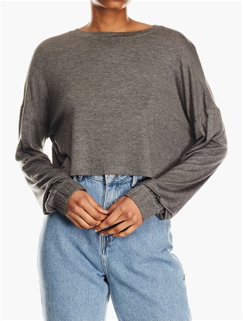 Myrunway Shop Rfo Grey Basic Top For Women From Za
