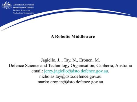 Ppt A Robotic Middleware Powerpoint Presentation Free Download Id 4050652