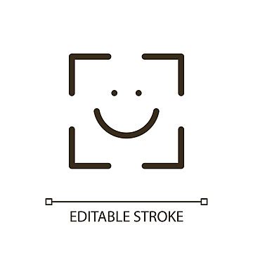 Pixelperfect Rgb Color Ui Icon For Accurate Face Identification Vector Lineart Symbol Pixel