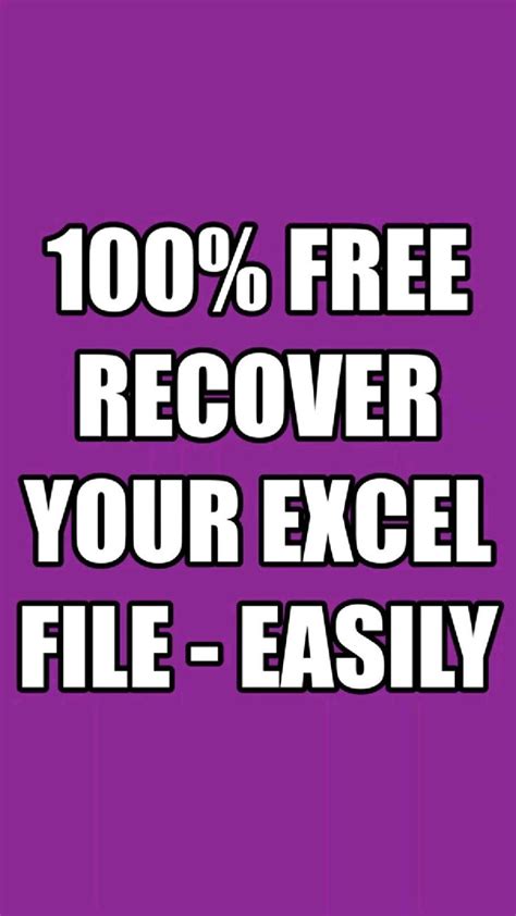 Recover Excel Sheet