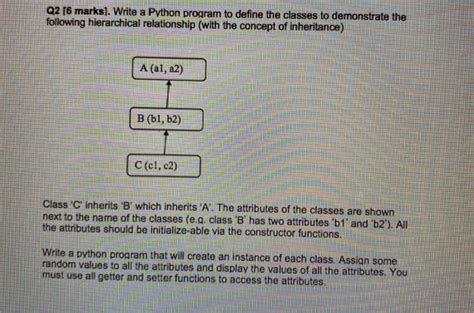 Solved B If O Is An Instance Of Class C Print O Would Chegg