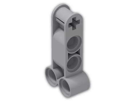 Technic Cross Block 2 X 4 Axle Pin Pin Twin Pin 98989 Medium Stone Grey