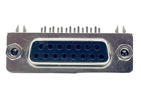 Kit Com 04 PeÇas Conector Db15 Femea 90º Solda Pci Db15f90pci