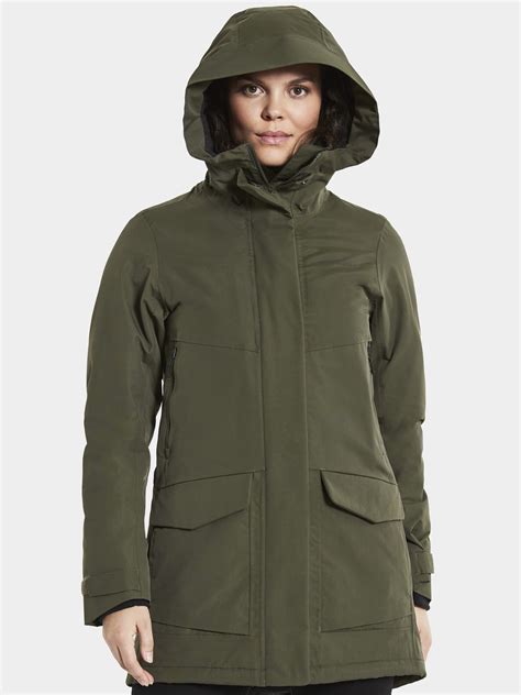 Didriksons Frida Womens Parka - Deep Green