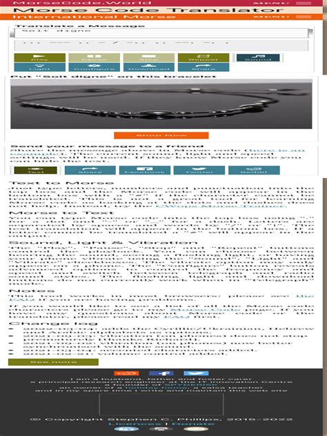 Morse Code Translator Morse Code World Pdf Computing Text