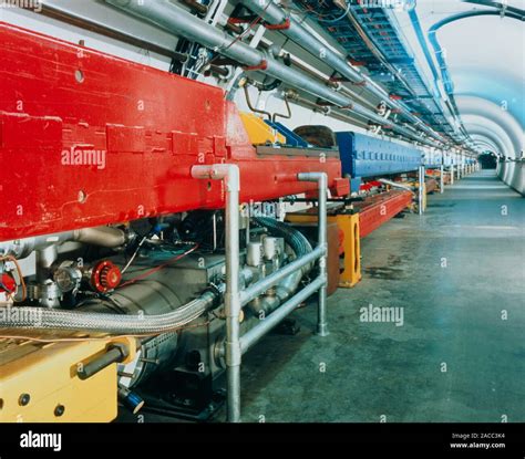 Tevatron The Tunnel Of The Main Accelerator The Tevatron At The Fermi National Accelerator