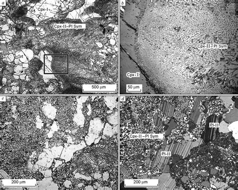 Photomicrographs Of Amphibolized Eclogite From The Chaikino Site