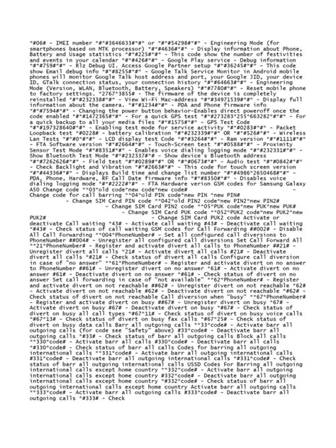 Samsung Codes Pdf Home And Garden Computers