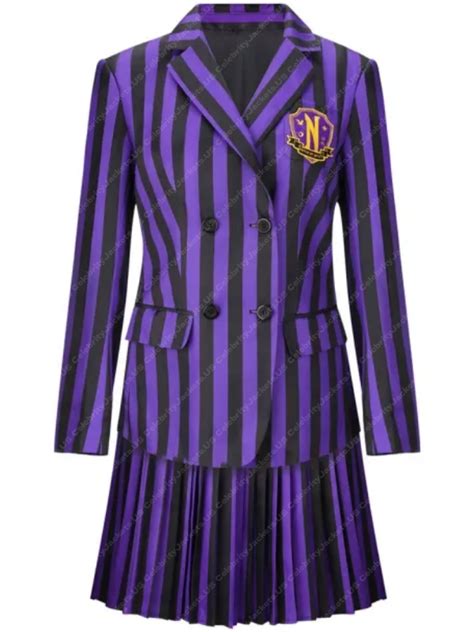 Wednesday Nevermore Academy Uniform Celebrity Jackets