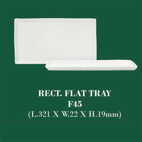 Tray Rectangle Flat Porselain 32cm By Legacy Cmc Solution