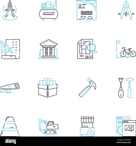 Design Linear Icons Set Creativity Aesthetics Innovation