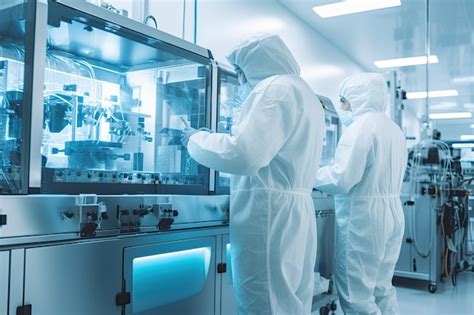 반도체 제조 시설 과학자들에게 최신 산업용 3d 프린터 설정 프리미엄 사진