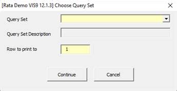 Custom Query Tab Print Column Headers