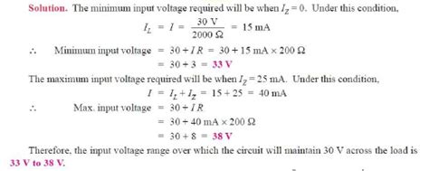 over what range of input voltage will the zener circuit shown in fig 3