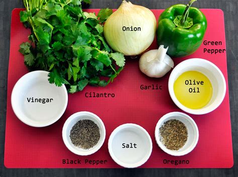 Sofrito Ingredients