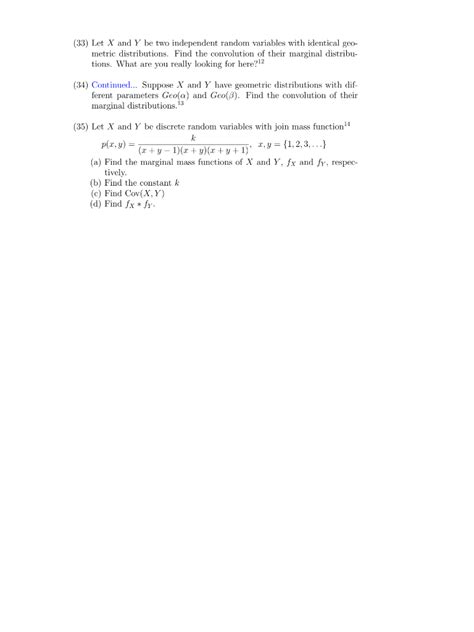 solved 33 let x and y be two independent random variables