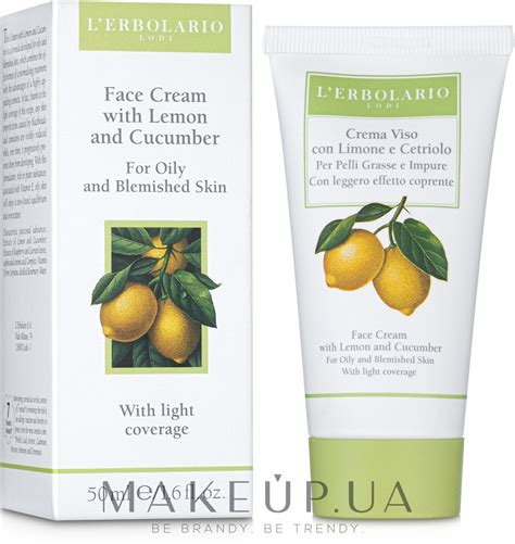 L'Erbolario Crema Viso Al Limone e al Cetriolo - Крем с лимоном и ...