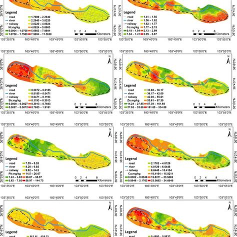 The Spatial Distribution Of Potentially Toxic Metals In Plants In Lanzhou Download Scientific