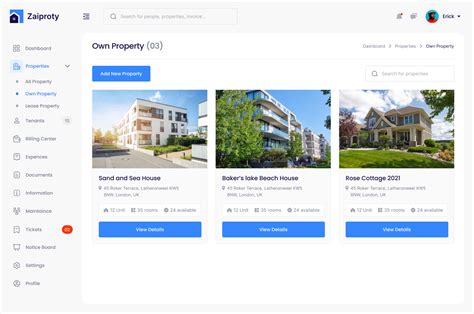 zaiproty property management laravel script by zainiktheme codecanyon