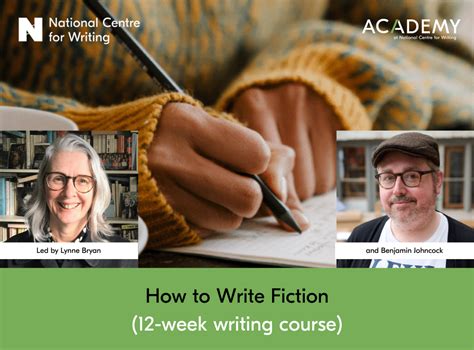 How To Write Fiction 12 Week Course Writers And Artists