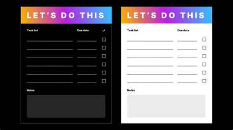 Simple Task List Free Digital Planners