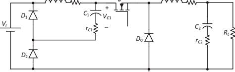 Basic Circuit Diagram Of The Quadratic Buck Converter Download Scientific Diagram