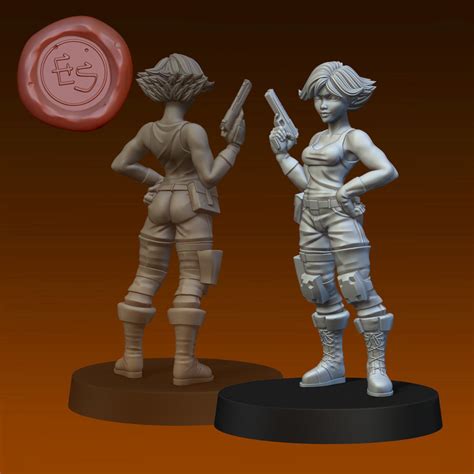 Meryl Silverburgh Metal Gear Solid 32mm 3d Print Miniature 3d Model 3d Printable Cgtrader