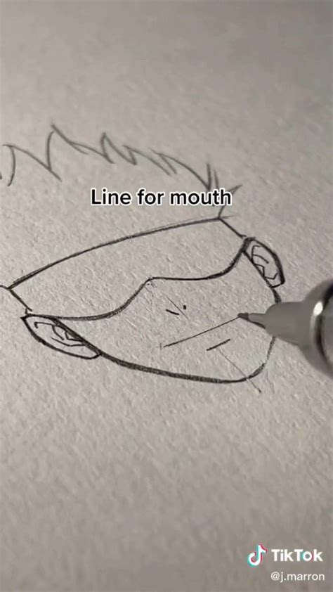 How To Draw Gojo Anime Art Easy Doodle Art Hand Art Drawing Art Inspiration Painting