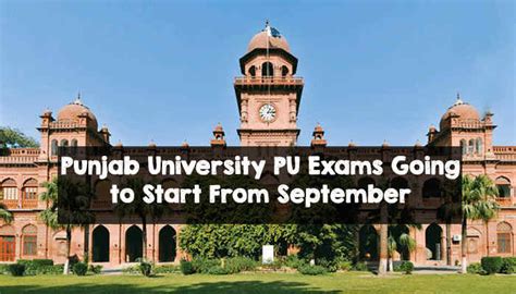 Punjab University Pu On Campus Exams Going To Start From September