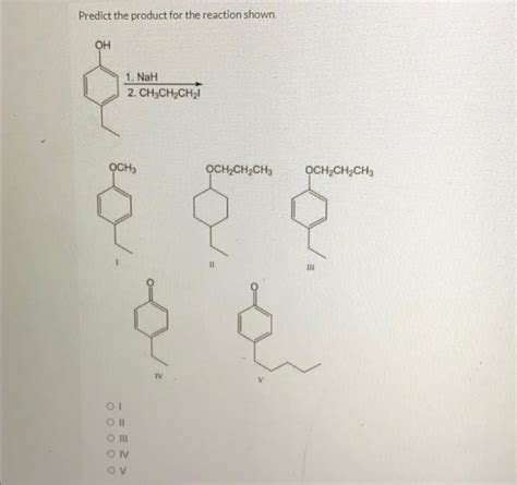 Solved Predict the product for the reaction shown. OH 1. Nah | Chegg.com