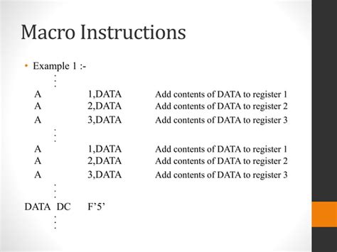 presentation on macros and macro processor pptx programming