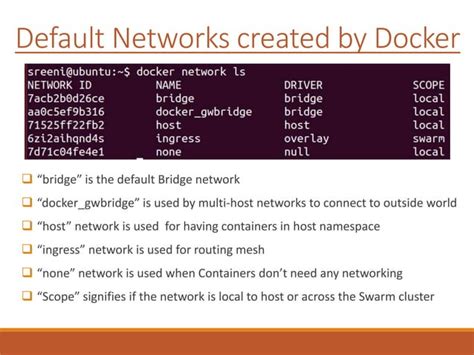 Docker Networking Overview PPTX