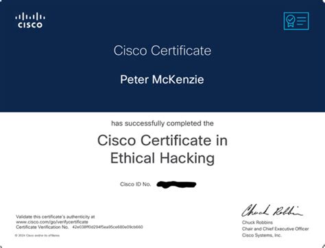 Finished Netacad Ethical Hacking And Cisco U Capture The Flag