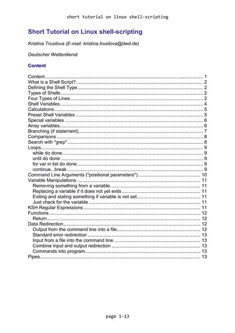 basic shell scripting syntex pdf