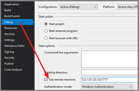 Visual Studio Remote Debugger Over Internet Remote IP Machine Stack Overflow