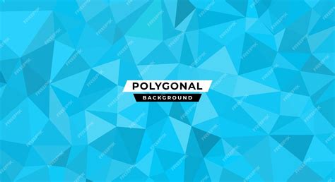 Premium Vector Abstract Polygonal Blue Background