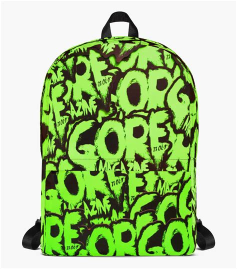Image Of Green Gore Logo Backpack Hentai Black And White Hd Png