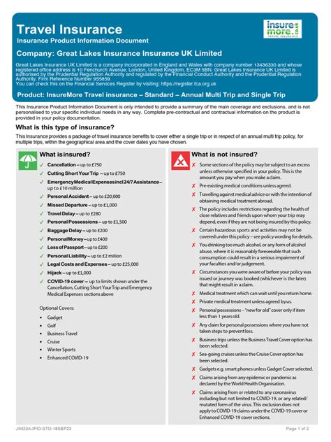 Jim23a Ipid Std 18sep23 2 Pdf Insurance