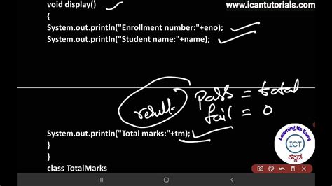 In ಕನ್ನಡ Java Example Program To Demonstrate Array Of Objects In Kannada Youtube