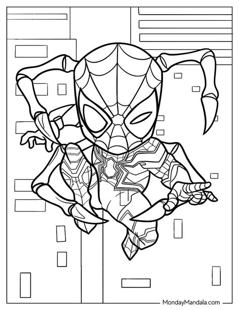 Chibi Spider Man Coloring Pages Chibi Spider Man By Ennusi On