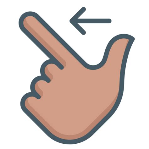 Swipe Left Free Gestures Icons