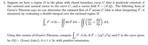 Solved Suppose We Have A Region D In The Plane With Chegg