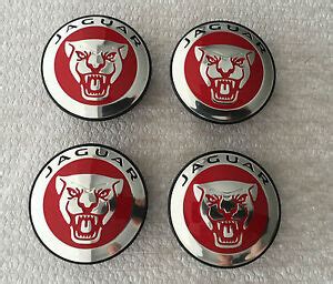 GENUINE JAGUAR RED ALLOY WHEEL CENTRE CAP BADGES BRAND NEW C D XF X S Type EBay