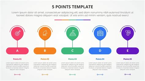 Premium Vector 5 Points Stage Template Infographic Concept For Slide Presentation With Big