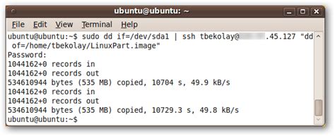 Transfer A Drive Image Over A Network Using An Ubuntu Live CD