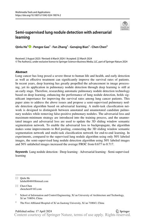 Semi Supervised Lung Nodule Detection With Adversarial Learning