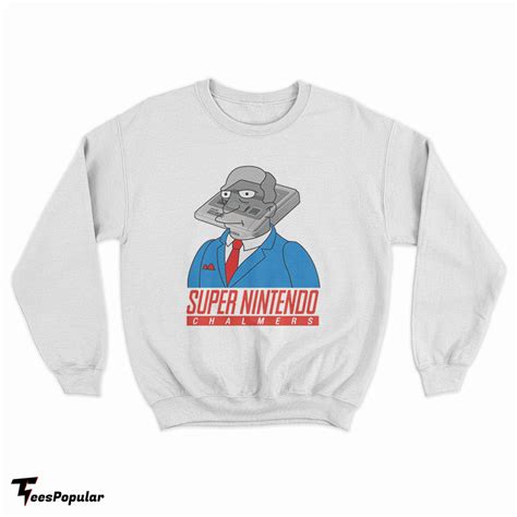 Get It Now Bart Simpson Super Nintendo Chalmers Sweatshirt